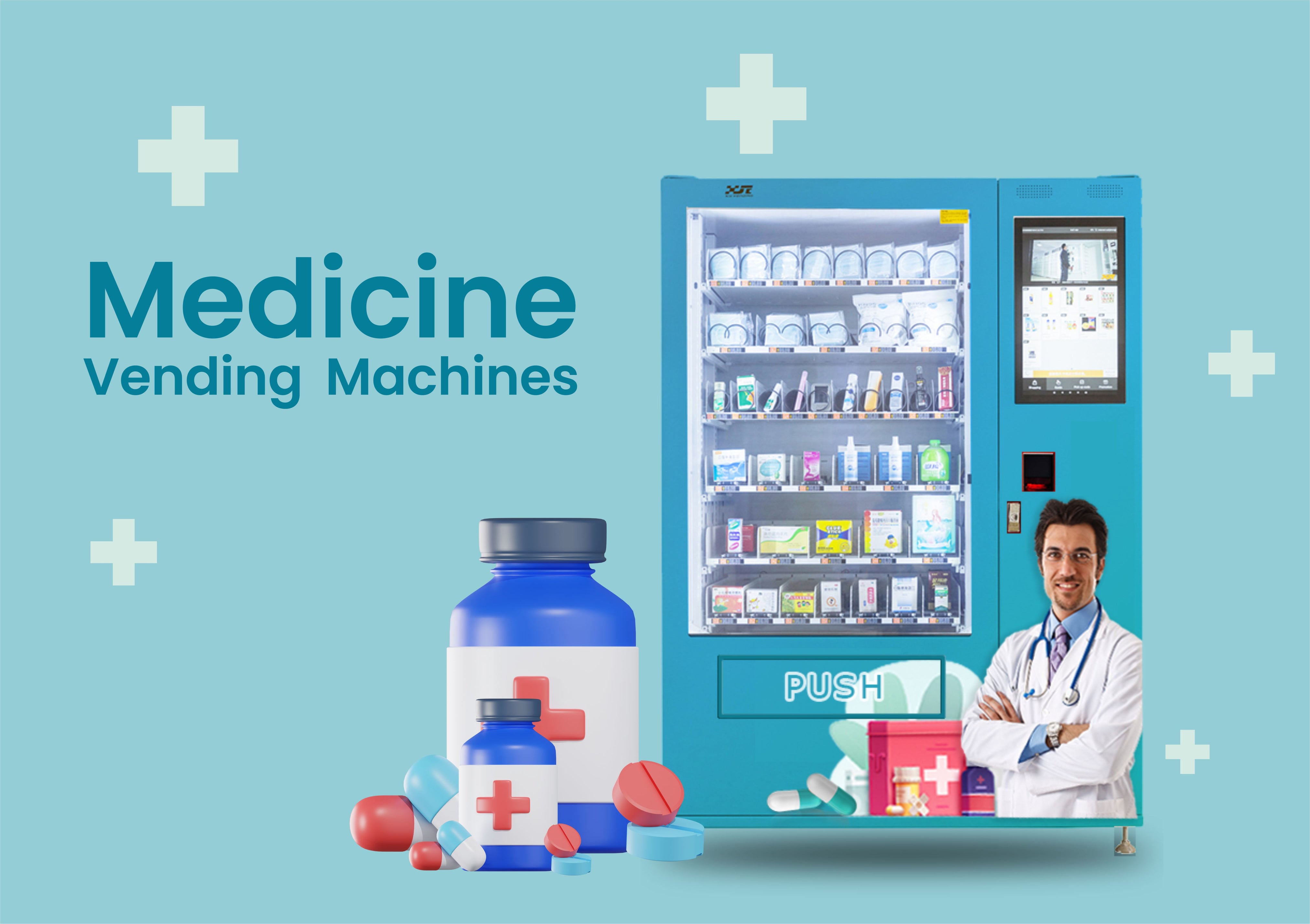 24H Pharmacy Vending Machine For Sale Medicines & Tools — XY Vending Mall