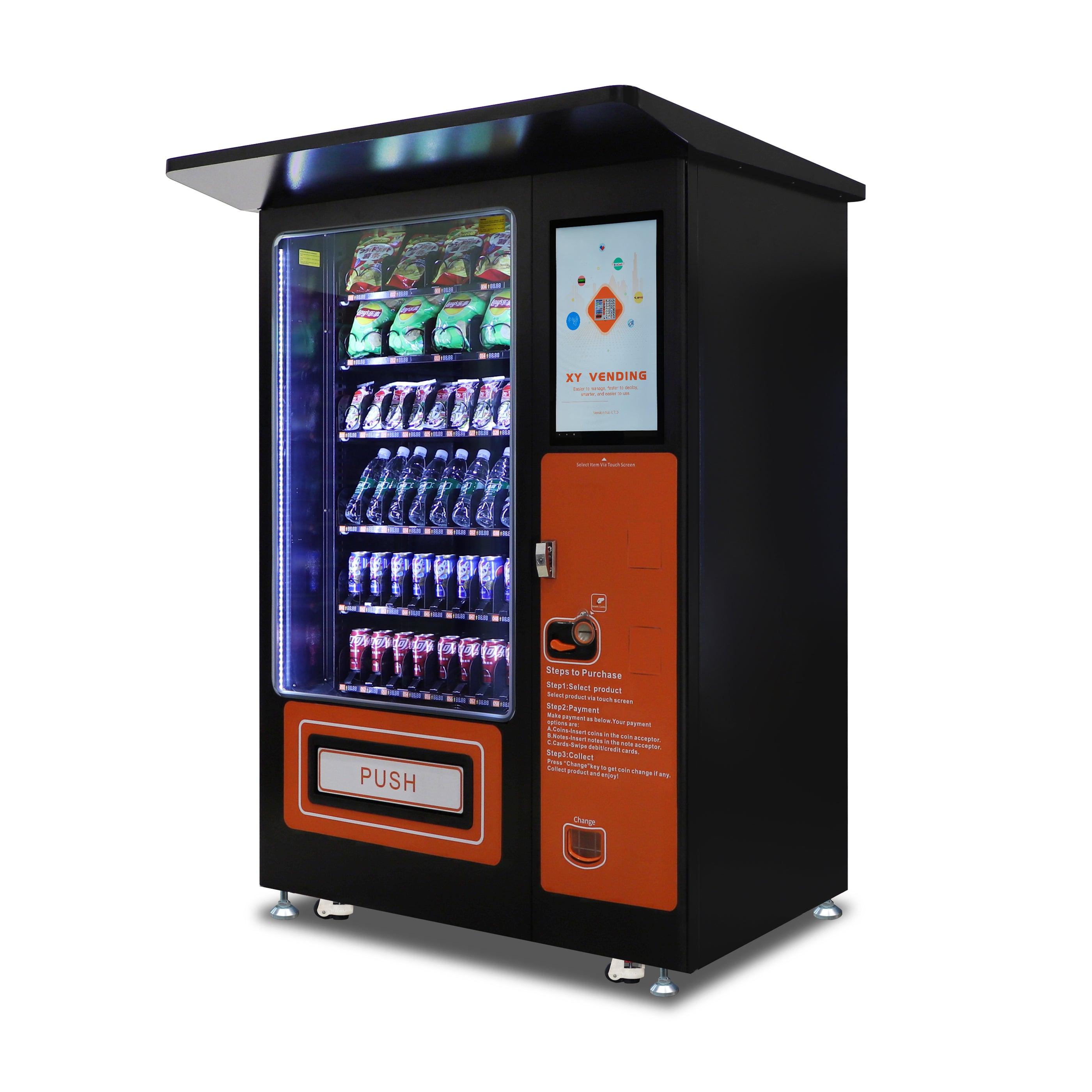 Outdoor Vending Machine Snacks And Drinks & Combo Vending Machine — XY Vending Mall
